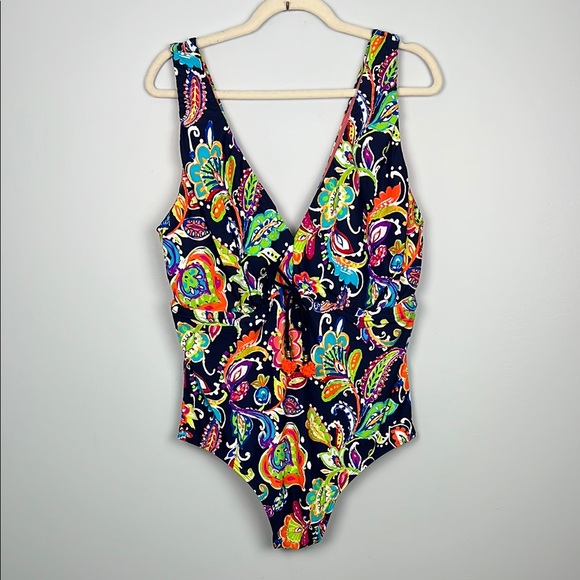 Anne Cole | Swim | Anne Cole New Plus Size 2w One Piece Womens Colorful ...